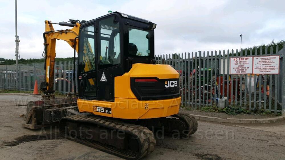 2015 JCB 65R-1 rubber tracked excavator S/n: L0191354 with 5 buckets ...