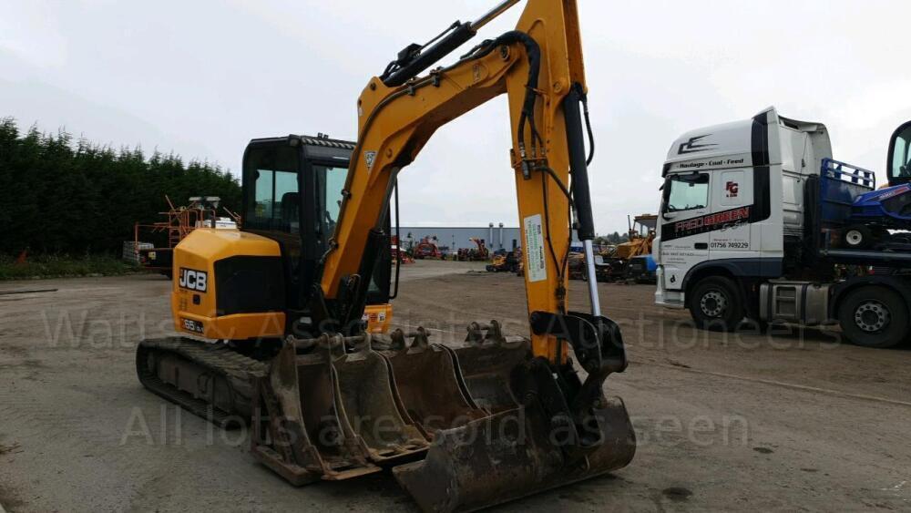 2015 JCB 65R-1 rubber tracked excavator S/n: L0191354 with 5 buckets ...