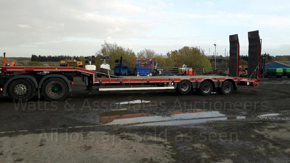 2014 NOOTEBOOM OSD 41-3 low loader trailer c/w wide load markers boards ...