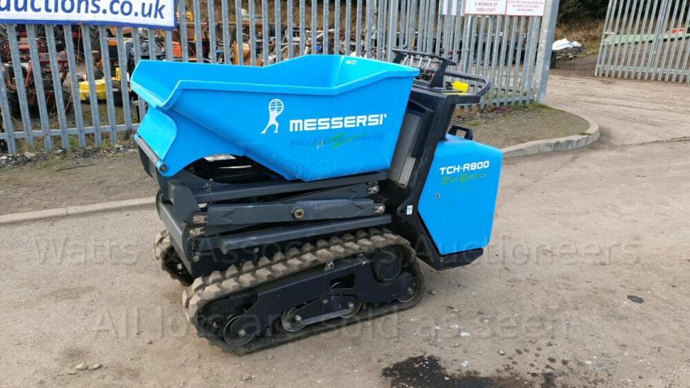 2016 MESSERSI TCH-R800 800kg fully electric high tip rubber tracked ...
