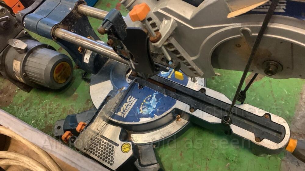 MACALLISTER sliding mitre saw | Day 2 Carlton Timed Sale (Main building ...