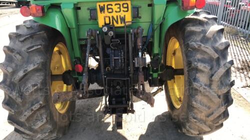 JOHN DEERE 4600 4wd tractor c/w front linkage, spool valve, 3 point ...