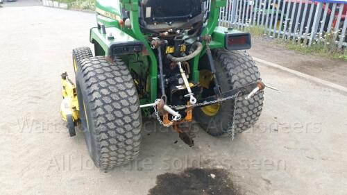 JOHN DEERE 755 4wd diesel hydrostatic compact tractor c/w 60'' mower ...