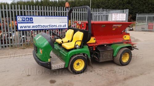 JOHN DEERE PRO GATOR diesel utility vehicle c/w TURFMECH PRO PASS 180 ...