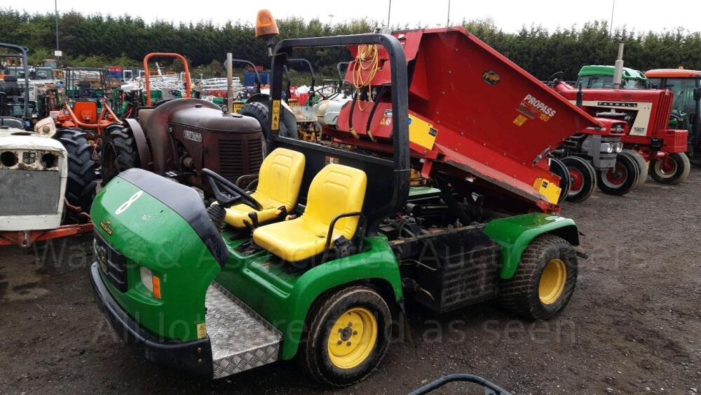 JOHN DEERE PRO GATOR diesel utility vehicle c/w TURFMECH PRO PASS 180 ...