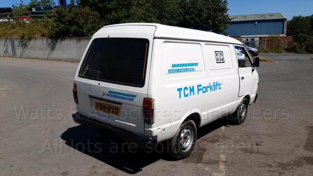 1989 NISSAN VANETTE 2.0L diesel panel van (F816 KVO)(Old style V5 in ...