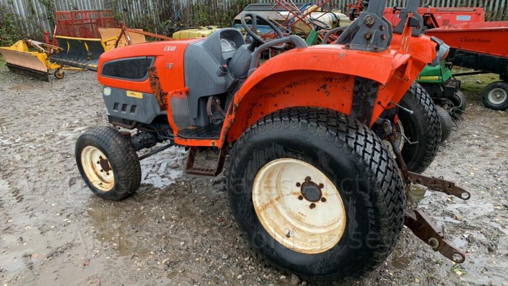KIOTI EX40 HST hydrostatic 4wd diesel compact tractor, spool valve & 3 ...
