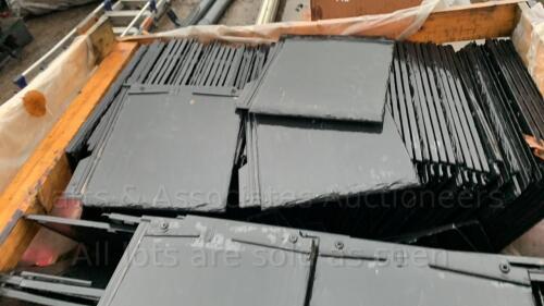 Crate of SANDTOFT BRITLOCK graphite slate & ridge tiles | Day 3 Carlton ...