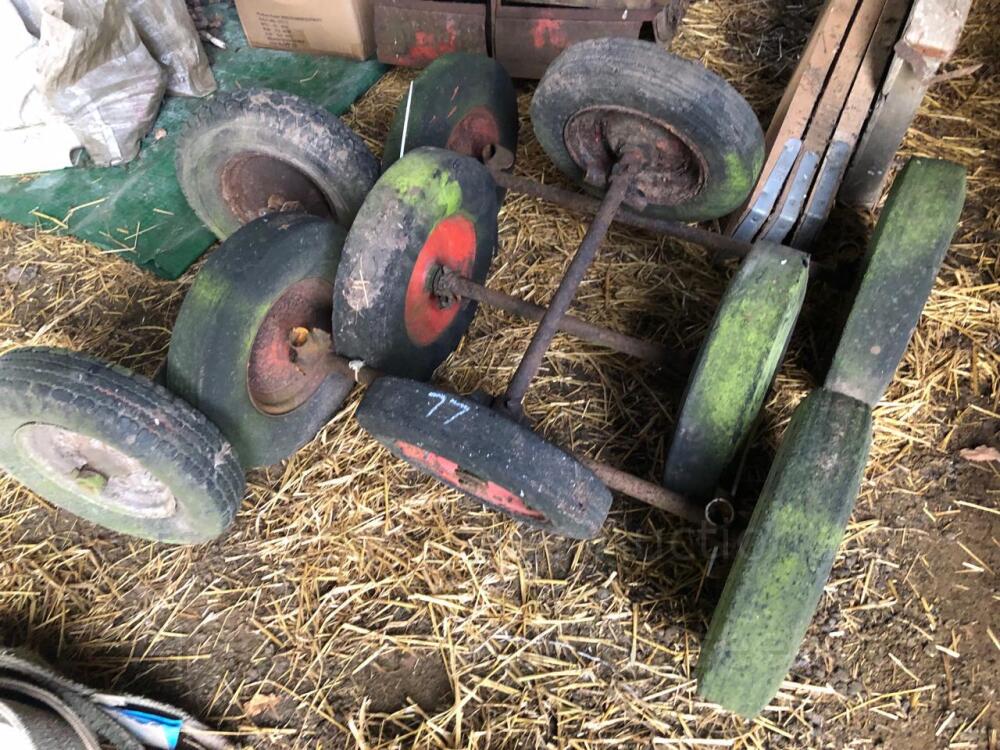5 x trolly axles & wheels | Complete dispersal by timed auction on ...