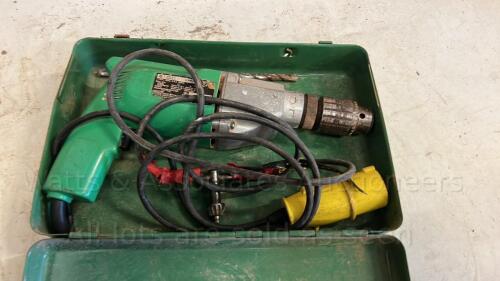 HITACHI 110v drill c/w metal case | Day 2 Carlton Timed Sale (Main ...