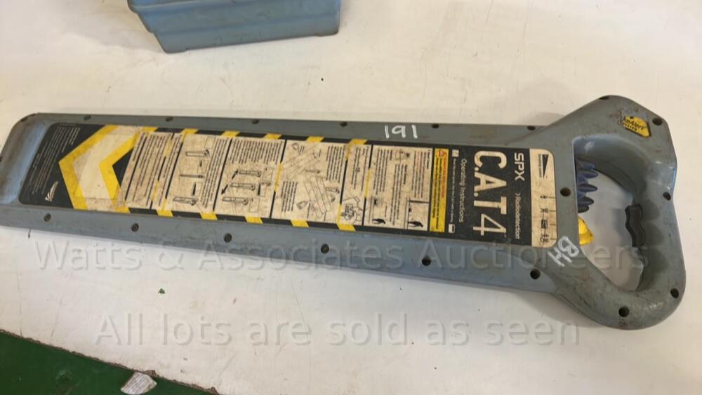 RADIO DETECTION CAT4 cable locator & signal generator | Day 2 Carlton ...