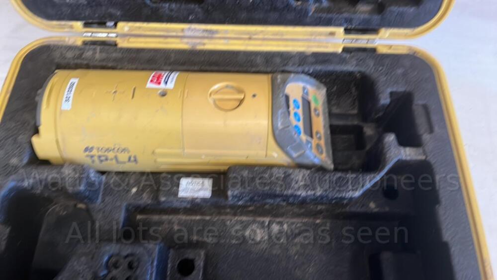 TOPCON TPL-4 pipe laser laser c/w case | Day 2 Carlton Timed Sale (Main ...
