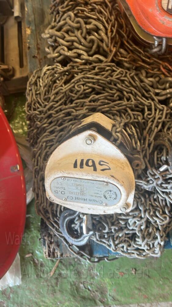 HACKETT 0.5t chain block | Day 2 Carlton Timed Sale (Main building ...