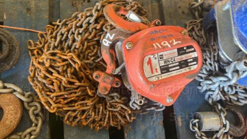 HACKETT 1t chain block | Day 2 Carlton Timed Sale (Main building ...