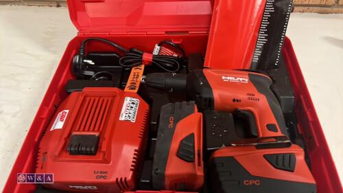 HILTI SD5000-A22 cordless tek gun c/w case | Day 2 Carlton Timed Sale ...