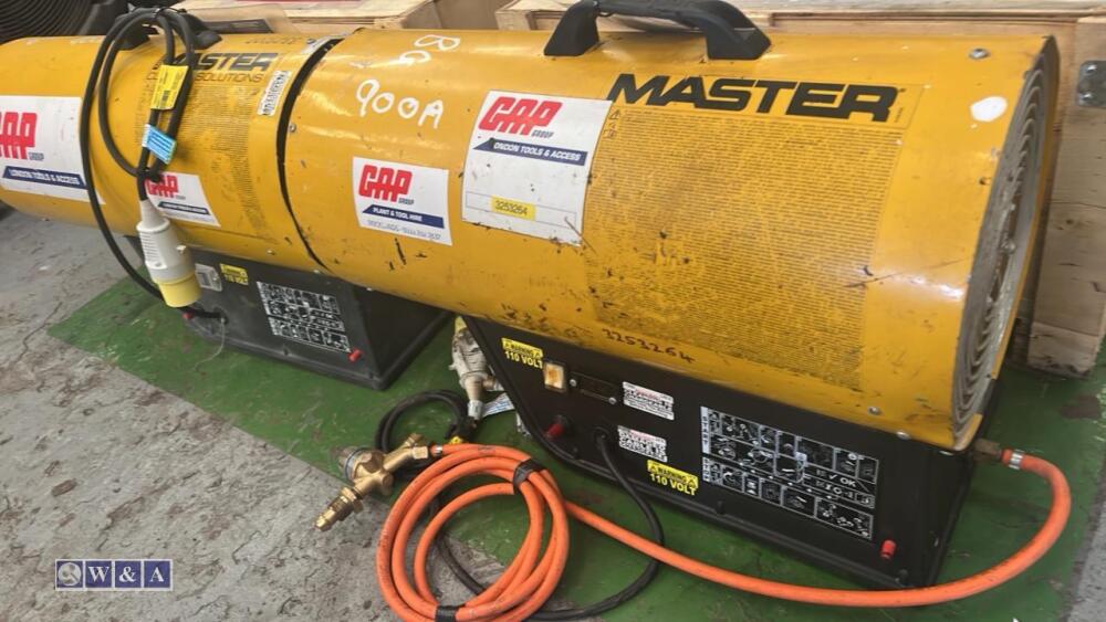 2 x MASTER 110v heaters | Day 2 Carlton Timed Sale (Main building ...