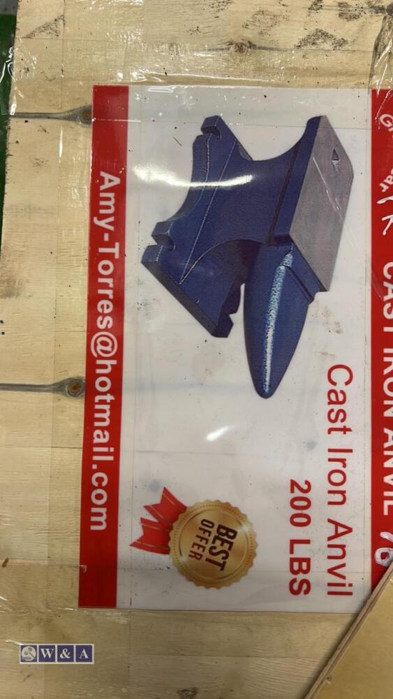 200lbs cast iron anvil | Day 2 Carlton Timed Sale (Main building ...