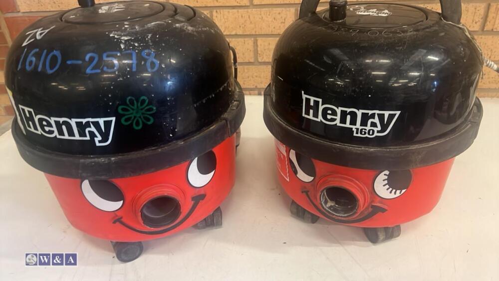 2 x NUMATIC HENRY 240v vacuums | Day 2 Carlton Timed Sale (Main ...
