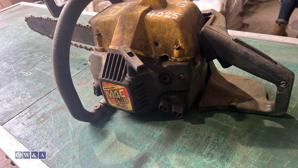 McCULLOCH 335 petrol chainsaw | Day 3 Carlton Timed Sale (Attachments ...