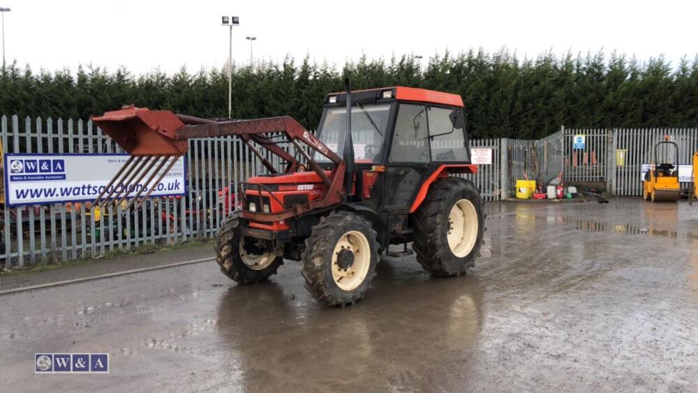 ZETOR 4340 4wd tractor c/w QUICKE 2000 front loader & muck forks, spool ...