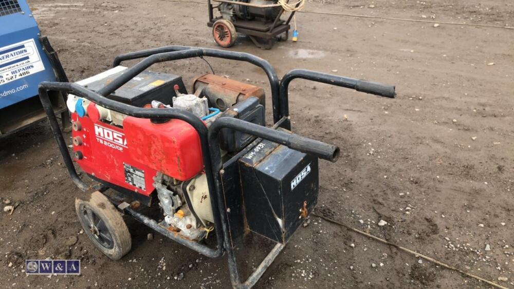 MOSA TS200/CE diesel welder generator | Day 1 Carlton LIVE SALE ...