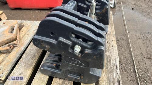 6 x MCCORMICK tractor front weights c/w centre towing block | Day 3 ...