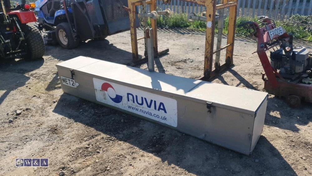 3-point linkage metal transport box with internal hooks (no floor ...