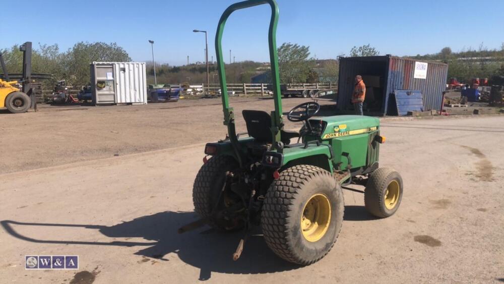 JOHN DEERE 755 4wd hydrostatic compact tractor c/w 3-point linkage ...