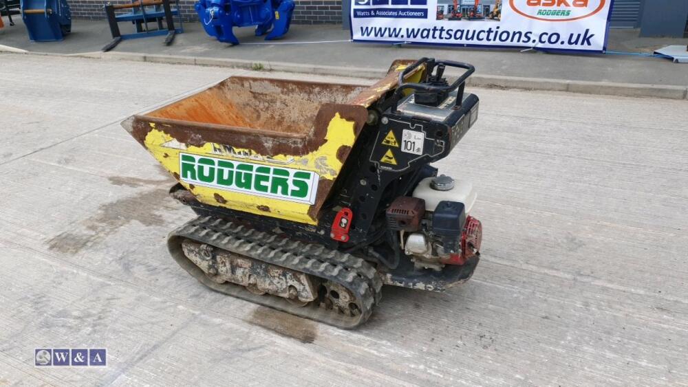 2016 CORMIDI C50 HONDA rubber tracked high tip power barrow S/n ...