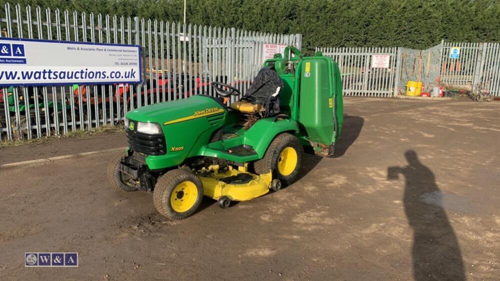 2003 JOHN DEERE X595 4wd diesel ride on mower (s/n D010491) c/w power ...