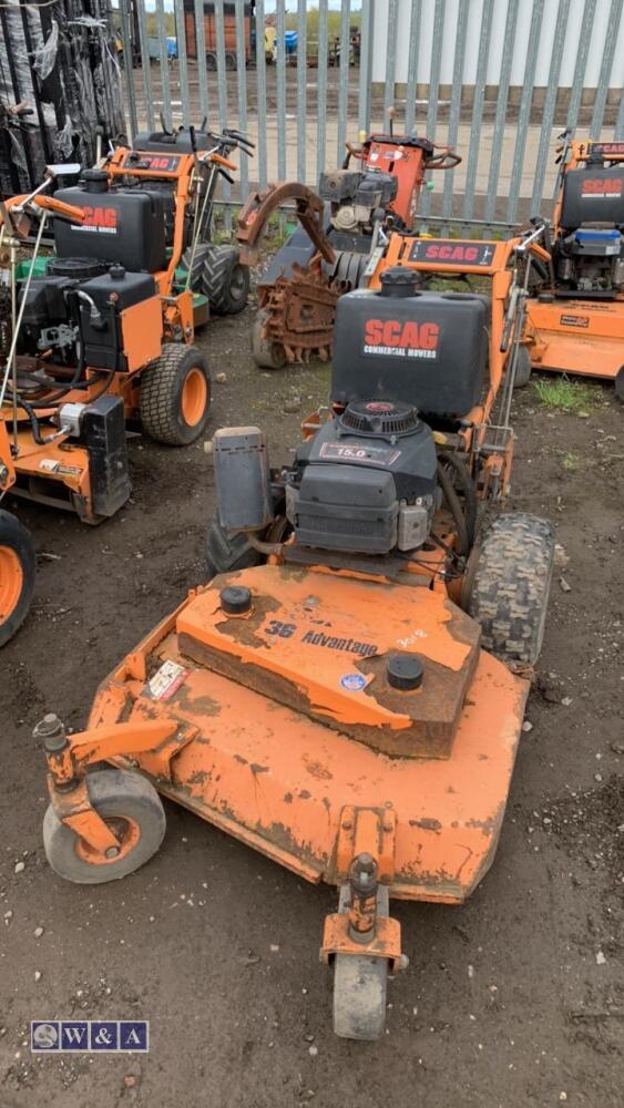 SCAG 36 ADVANTAGE 36'' zero turn petrol mower (s/n A8500037) | Day 1 ...