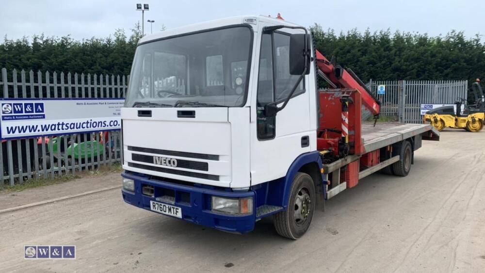 1997 IVECO-FORD CARGO 75E15 D c/w FASSI F65 hiab crane, winch, beaver ...