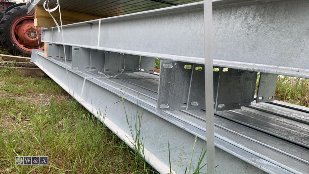 Galvanised Steel Portal frame kit building (60ft x 30ft x 20ft) 3 x ...