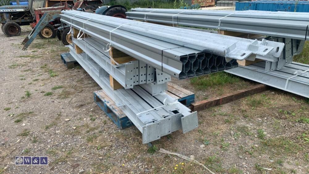 Galvanised Steel Portal frame kit building (40ft x 25ft x 16ft) 2 x ...