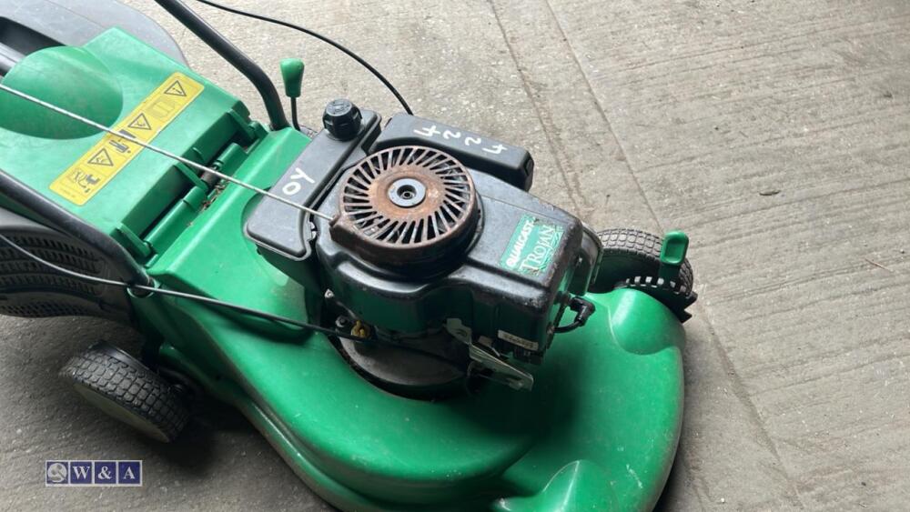 QUALCAST TROJAN petrol rotary mower c/w collection box | Day 3 Carlton ...