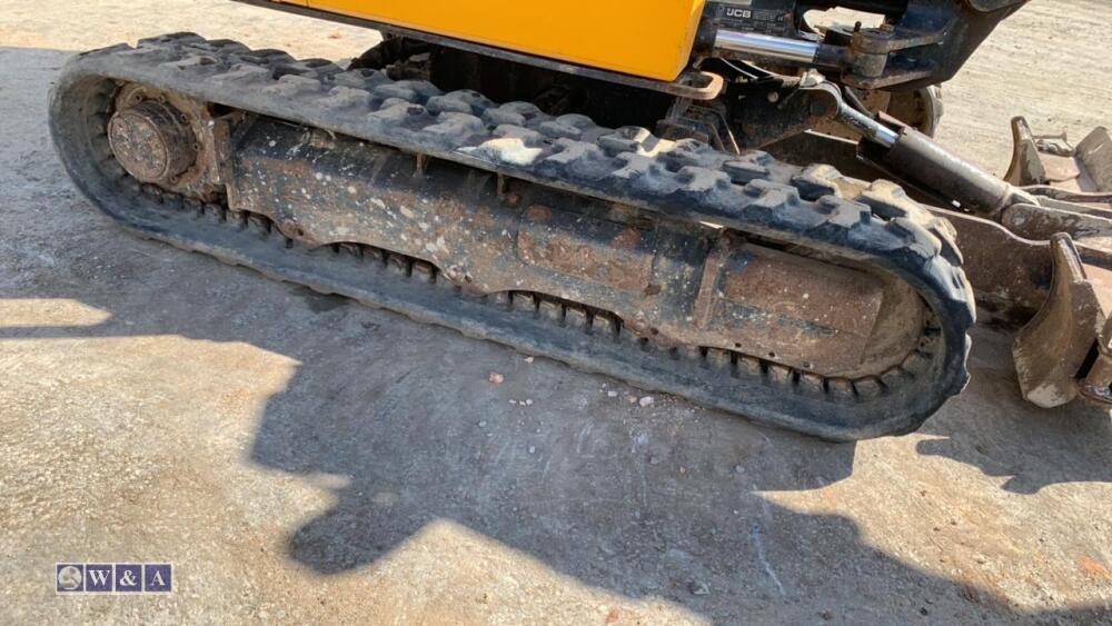 2020 JCB 16C rubber tracked excavator (s/n EL2701487) with bucket ...