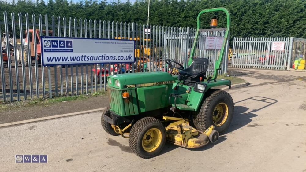 JOHN DEERE 755 4wd hydrostatic compact tractor (M711 RRN) c/w PTO, 3 ...