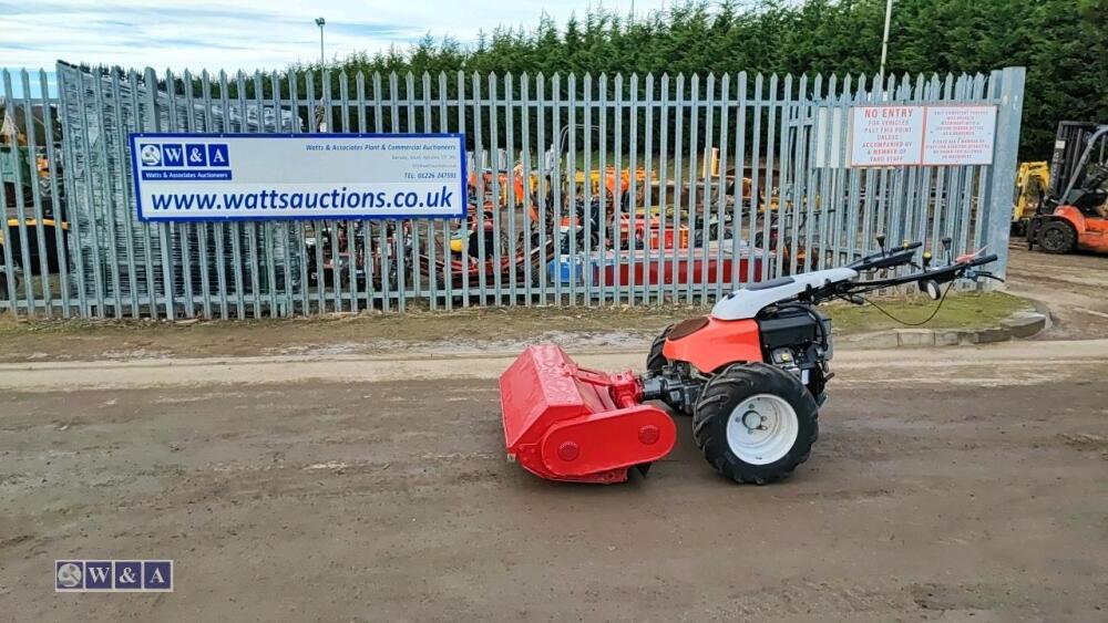 AEBI CC66 petrol pedestrian banking mower c/w 110cm cut flail, 18hp ...