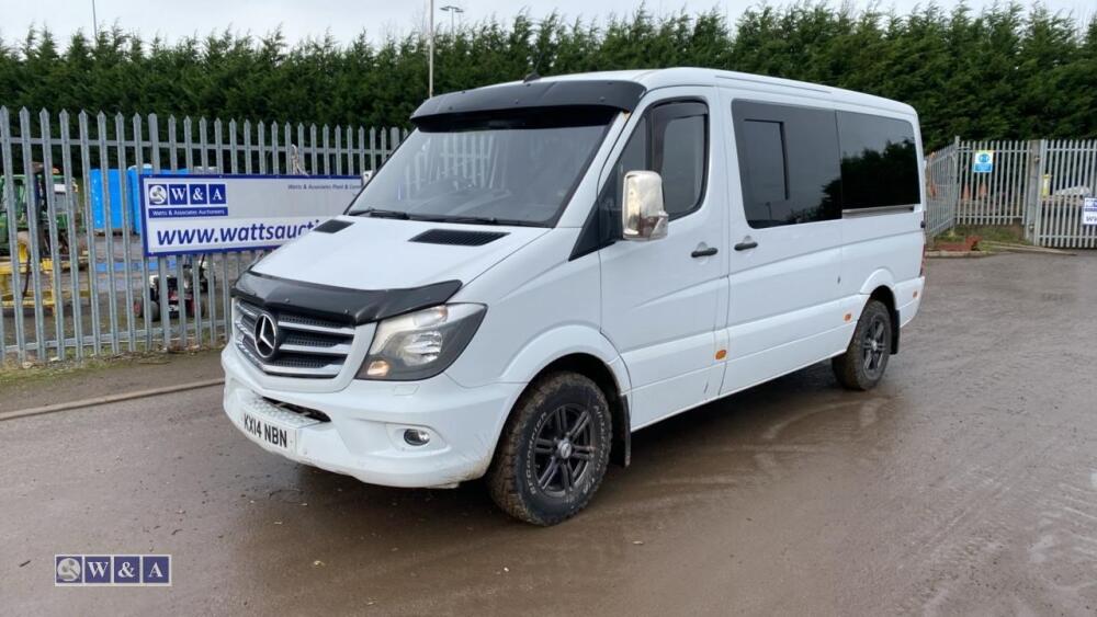 2014 MERCEDES-BENZ SPRINTER 12 seater van (KX14 NBN)(MoT 28th January ...
