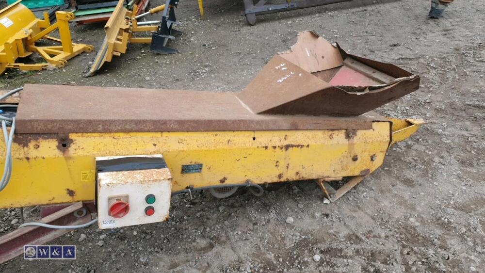 FYSON 26ft rubber belted conveyor c/w wheels & 3 phase motor | Day 3 ...