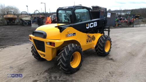 2012 JCB 520-40 telescopic handler (s/n K01781533) (All hour and ...