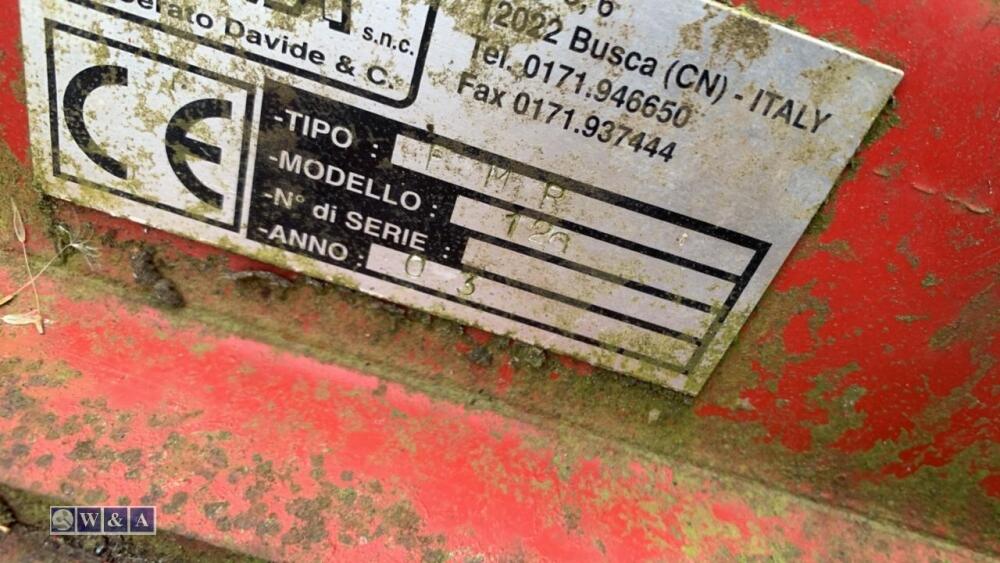 TECMA FM120 4ft rotary mower | Day 1 Carlton LIVE SALE (internet ...