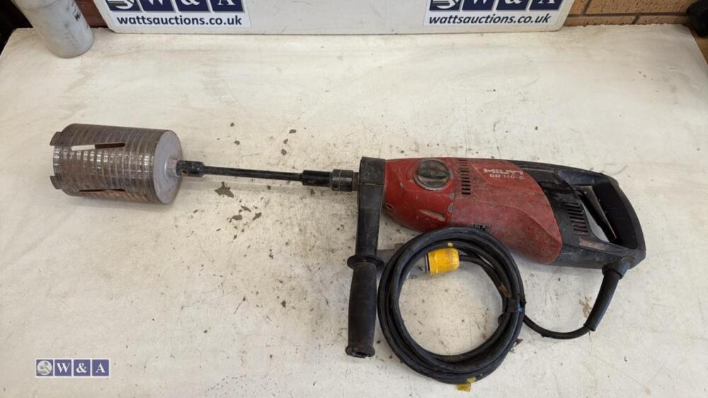 HILTI DD110-D 110v core drill c/w drill bit | Day 2 Carlton Timed Sale ...